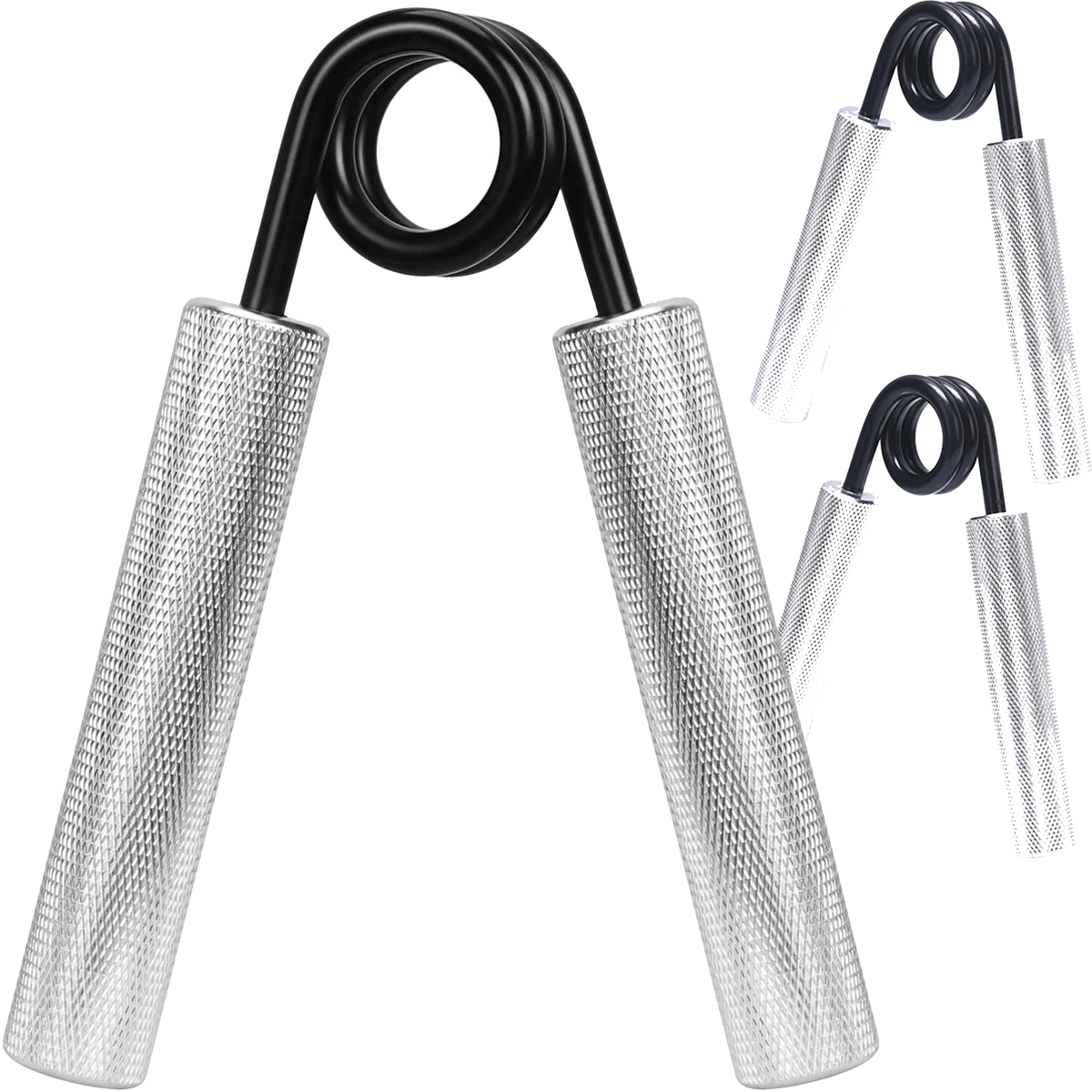 Steel Fixed Resistance Hand Grips Set - 1x 100lbs. 1x 200lbs, 1x 300lb ...